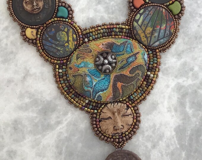 Faces of Time Collar Necklace - Etsy