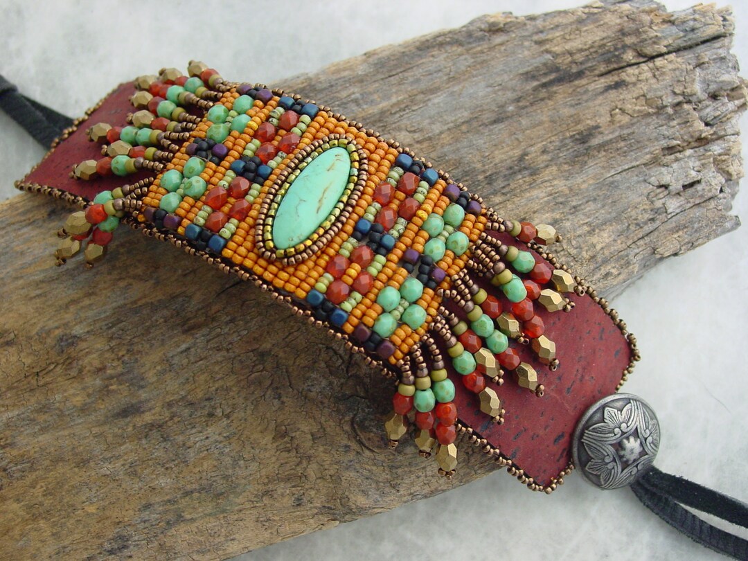 Loomed Bracelet Aztec - Etsy