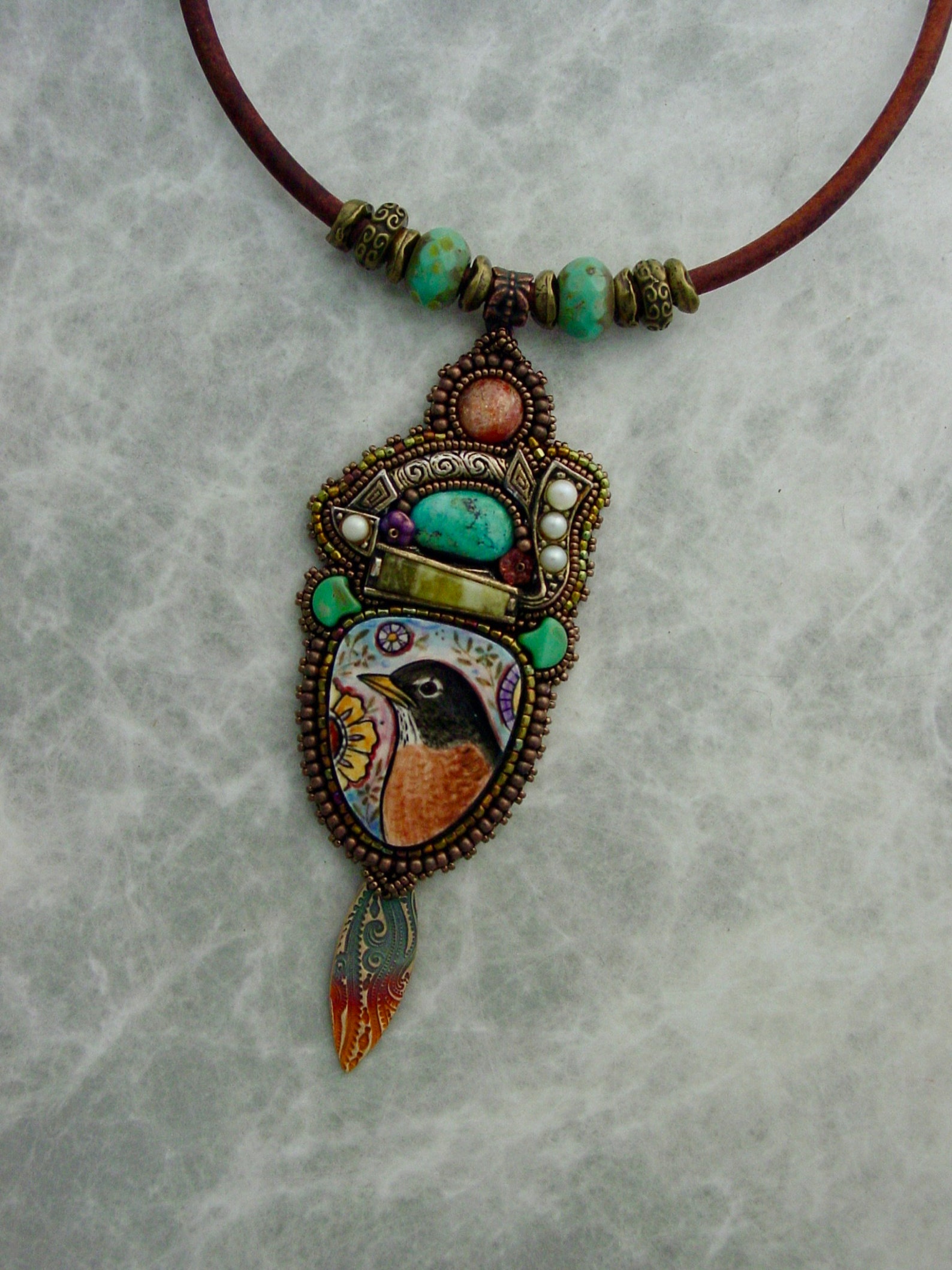 Spring Robin Necklace - Etsy