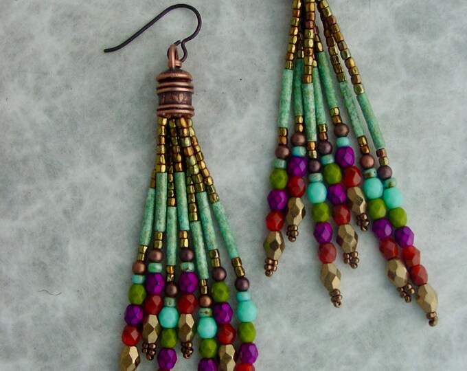 Tassel Earrings - Etsy