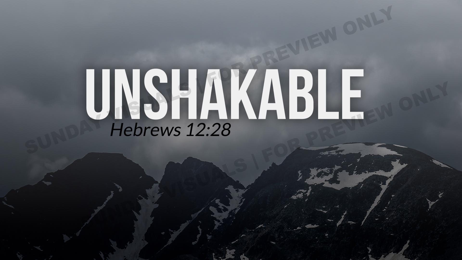 Sermon Slide Template – Church Photoshop PSD | Unshakable Series - Etsy