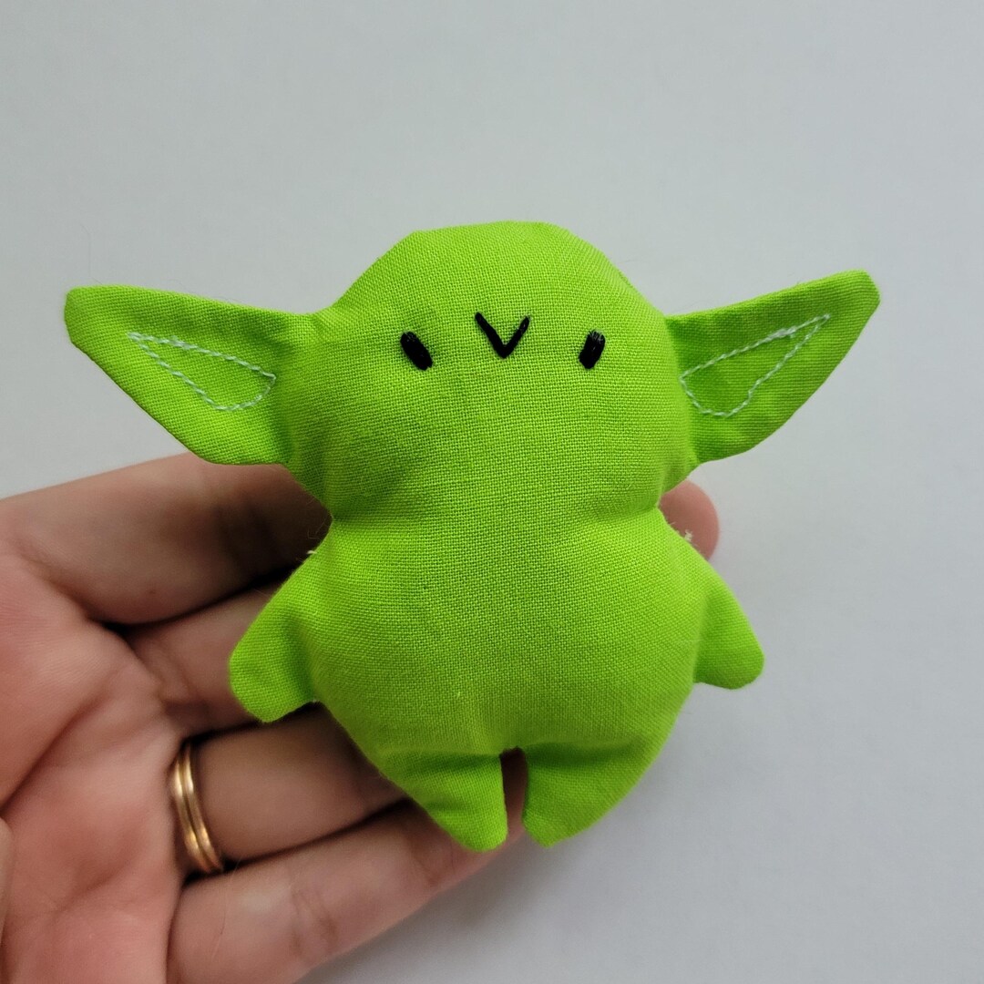 Tiny Worry Goblin Stuffed Toy: Bright Green Pocket Pal - Etsy