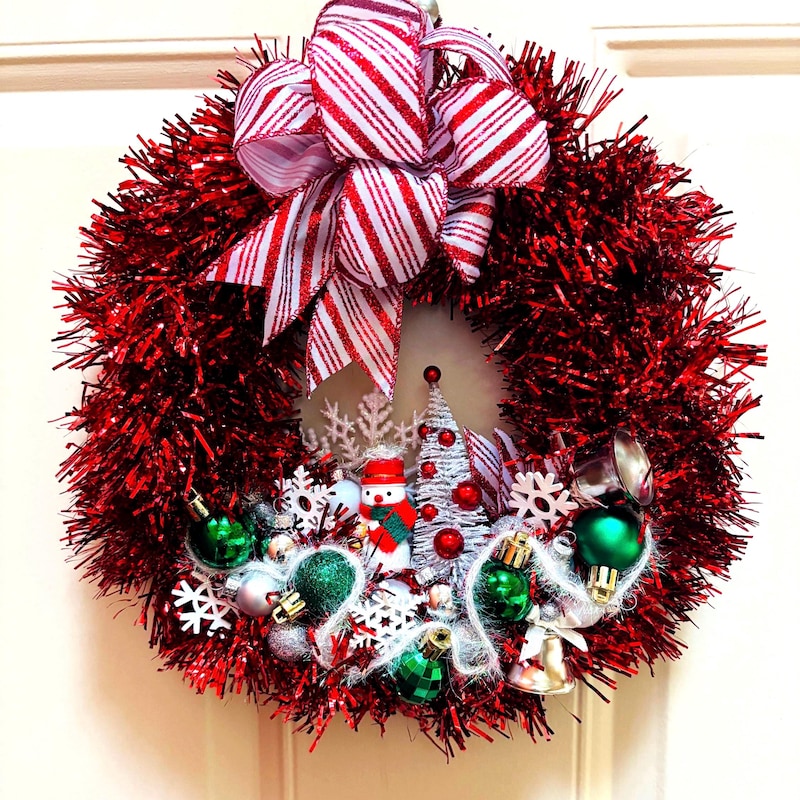 Christmas Tinsel Door - Etsy