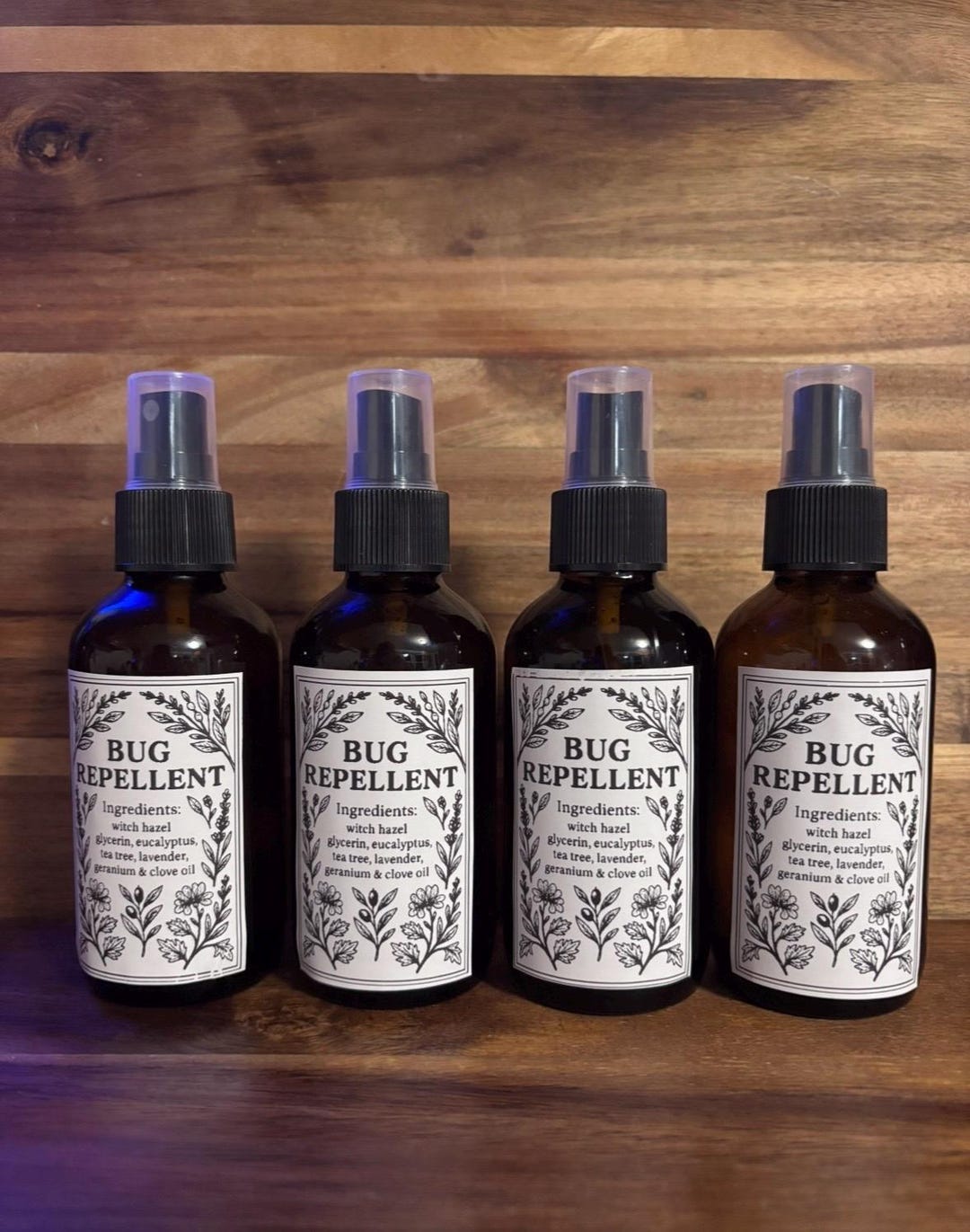 Organic Bug Spray: Deet-free Insect Repellent With Witch Hazel ...