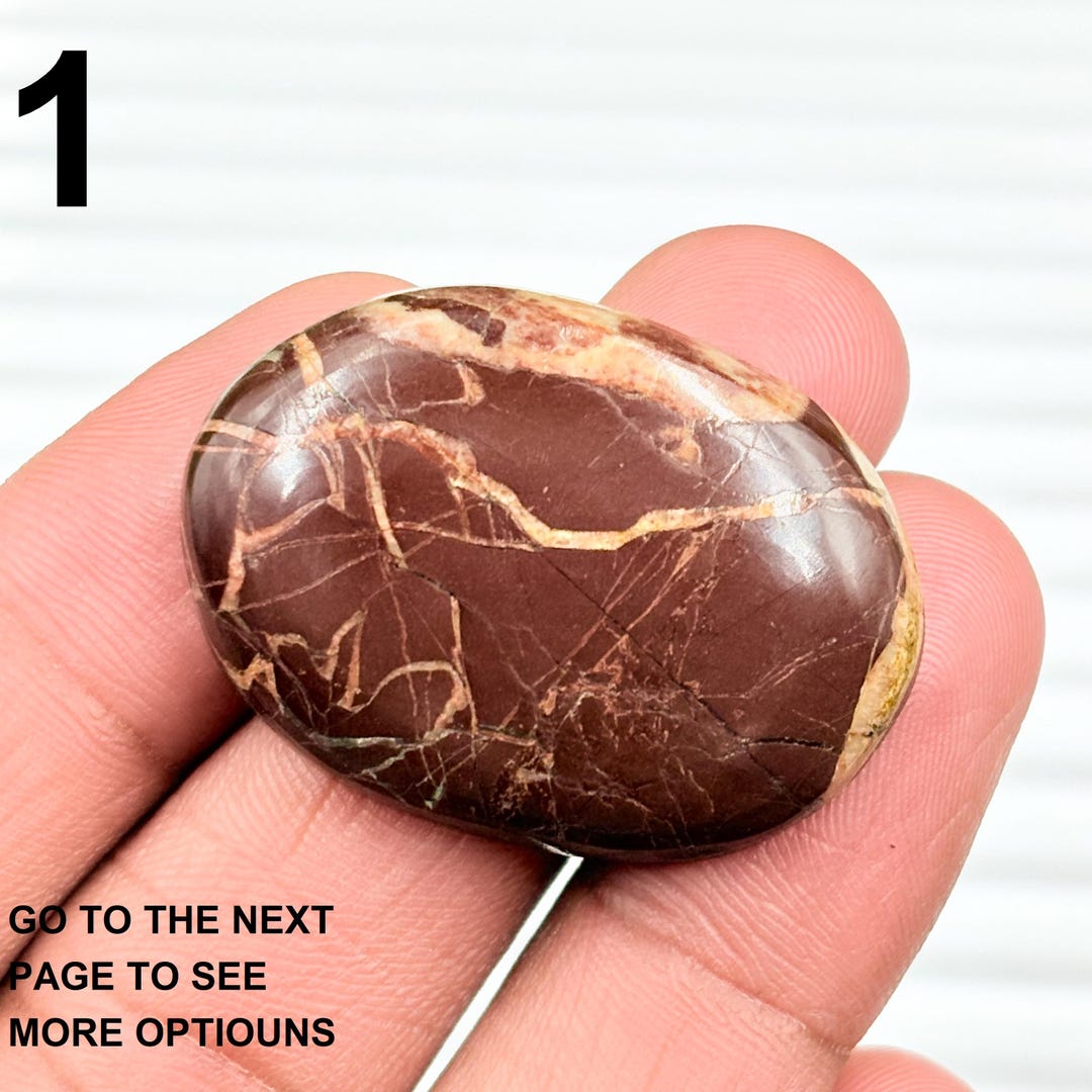 Natural Mariam Jasper Cabochon Stone | Polished Miriam Jasper | Earth ...