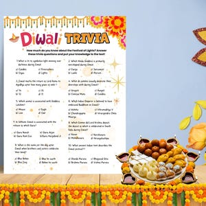 Fun Diwali Trivia Game: Indian Party Activity (printable PDF) - Etsy