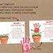 Valentine's Day Flower Handprint Art, Keepsake Poem Printable Gift for ...