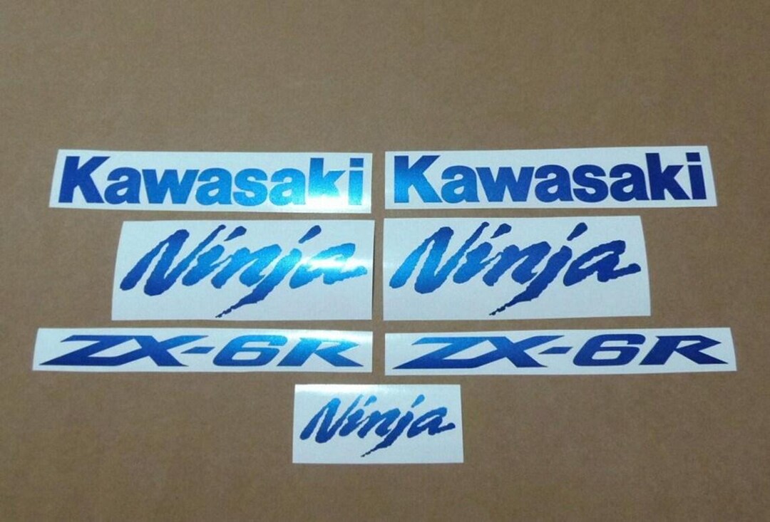 ZX6R / ZX10R Ninja Carbon Decal Kit 17.7 Cm – Custom Graphics & Sticker ...