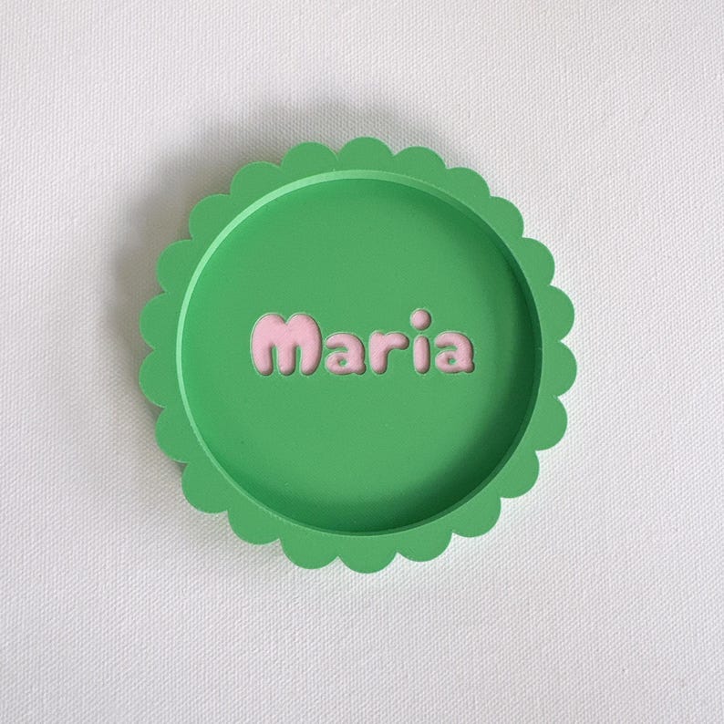 Custom 3d Print Coaster: Personalized Coasters Desk Decor (STL Digital ...