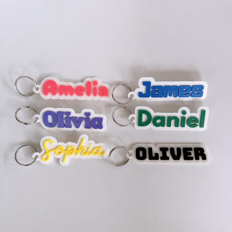 Custom 3D Printable Name Keychain STL File (digital Download) - Etsy