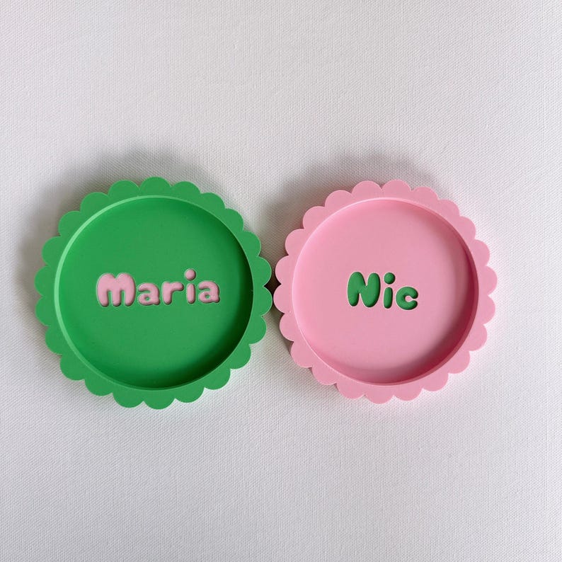 Custom 3d Print Coaster: Personalized Coasters Desk Decor (STL Digital ...