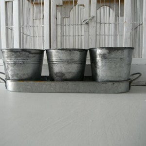 Rustic Pots Herb Garden Shabby Chic Rustic Garden Decor Indoor Garden ...