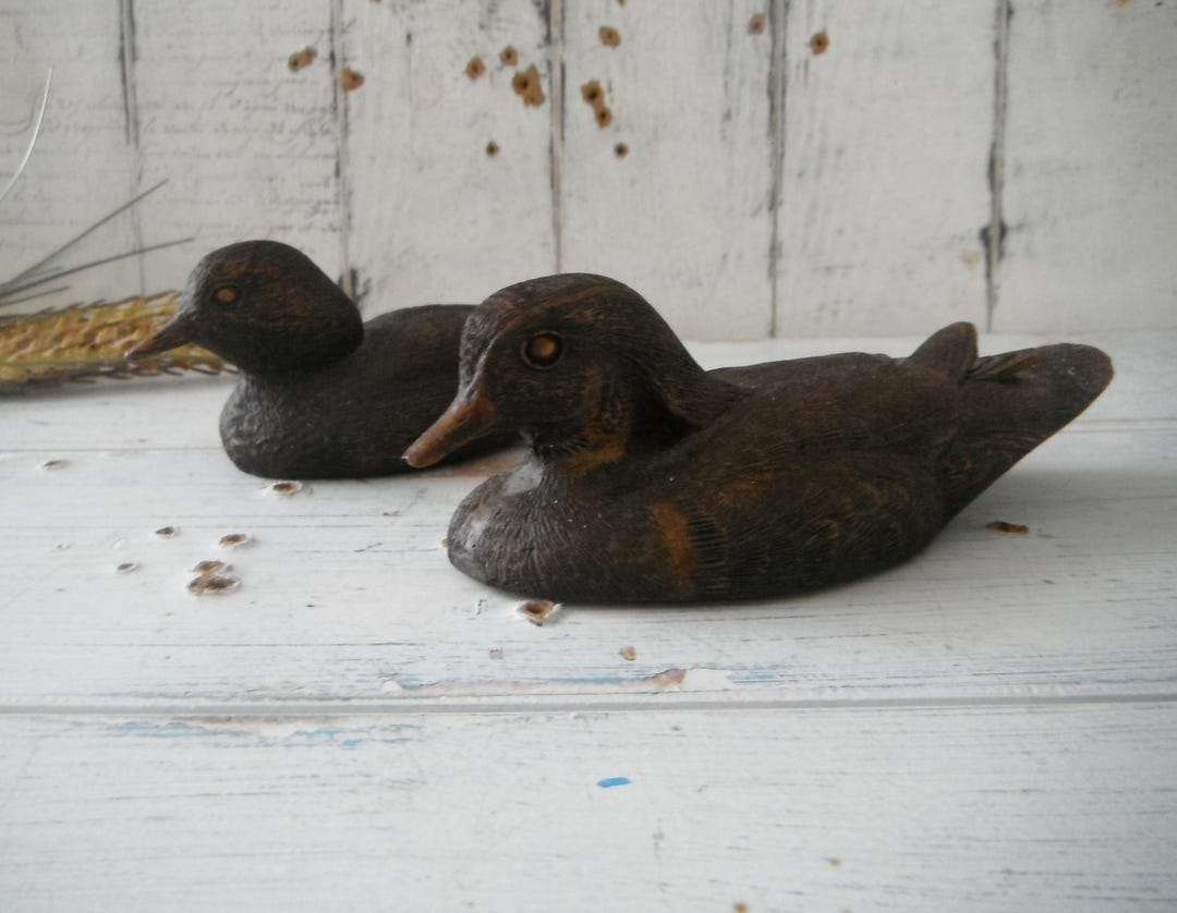 HOLD Vintage Wood Duck Small Decoy Wood Duck Wood Decoy Vintage Duck ...