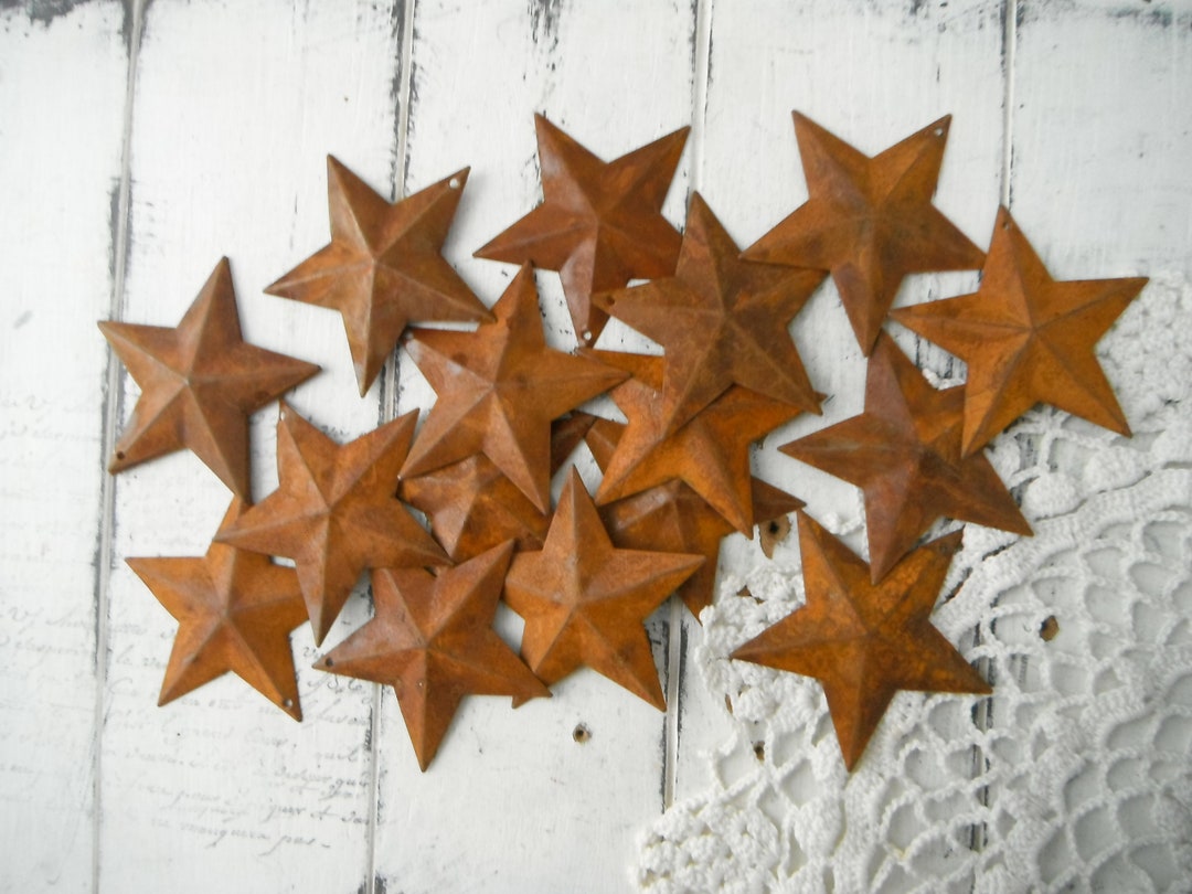 Rusty Stars Rustic Decor Stars for Garlands Craft Supply Stars ...