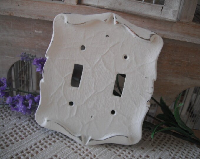 Shabby Chic Double Lightplate Cover Double Lightswitch - Etsy