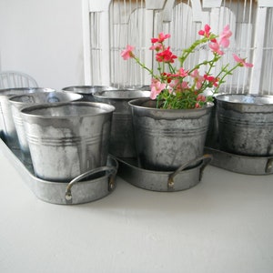 Rustic Pots Herb Garden Shabby Chic Rustic Garden Decor Indoor Garden ...