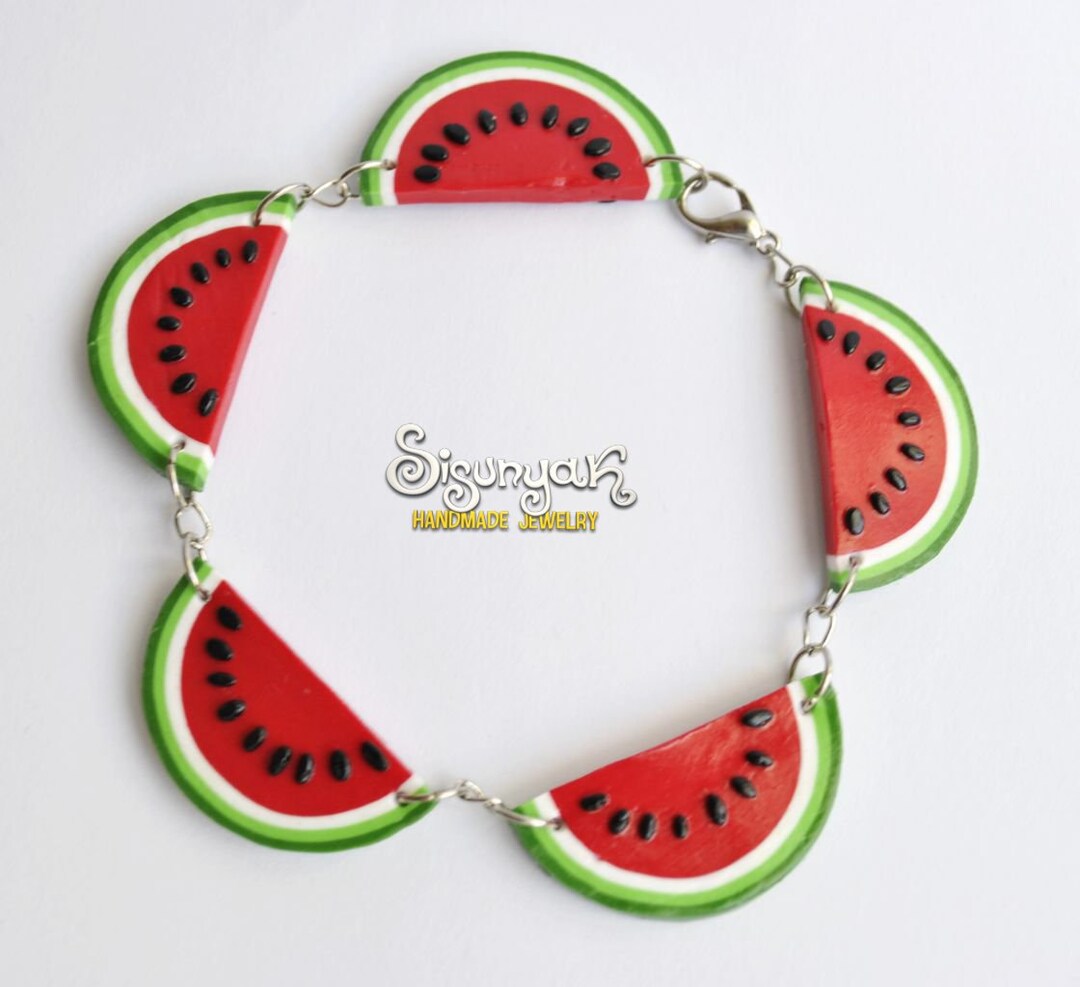Watermelon Bracelet - Gifts for Her - Etsy