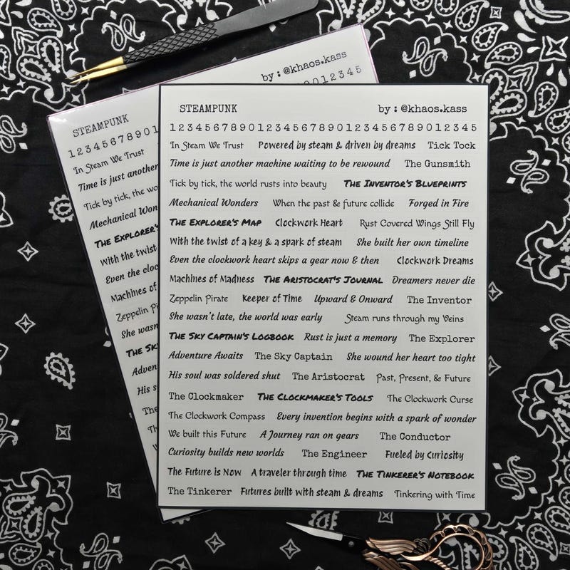 Steampunk.stickers - Etsy
