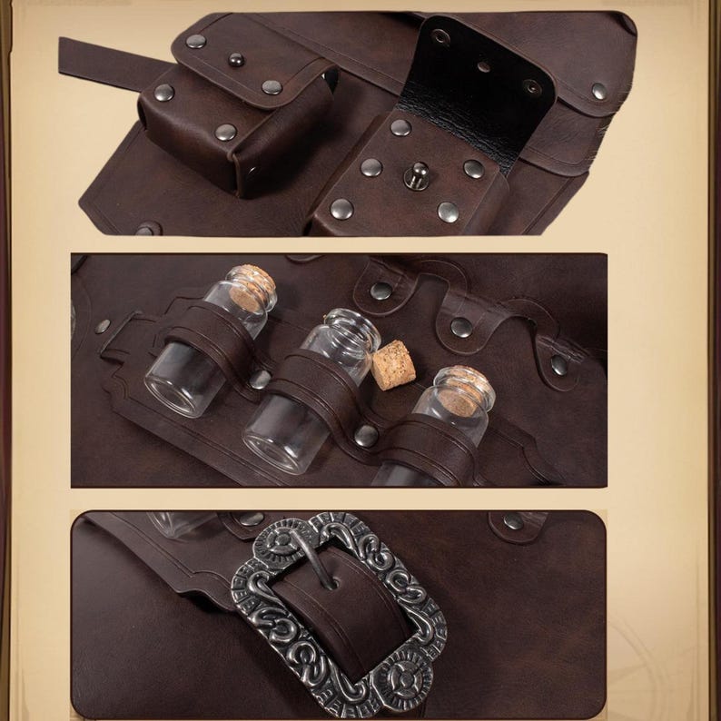 Handmade Viking Leather Pauldron: Medieval Knight Armor, Coin Pouch ...