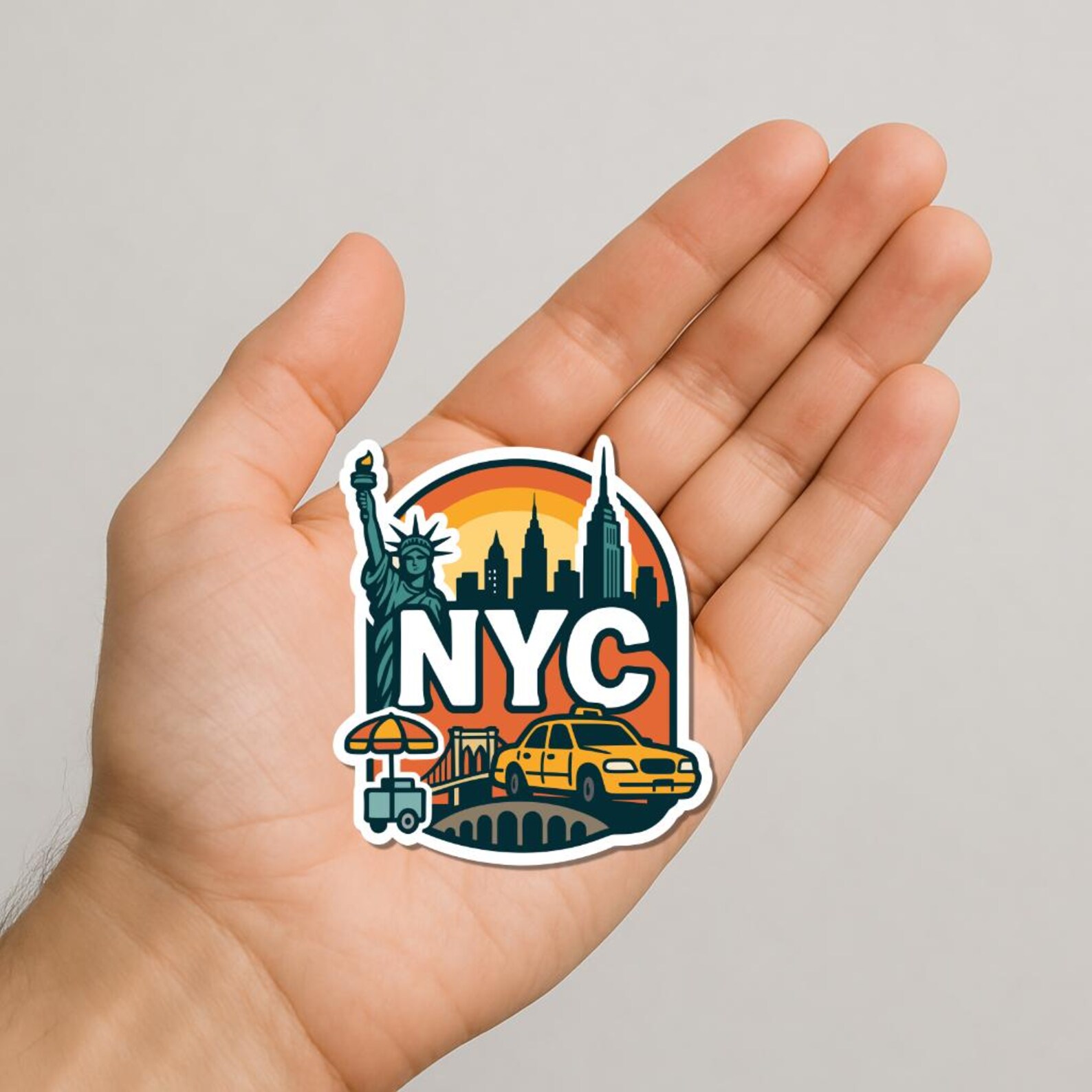 NYC Sticker, New York City Sticker, New Yorker, Statue of Liberty, Lady ...