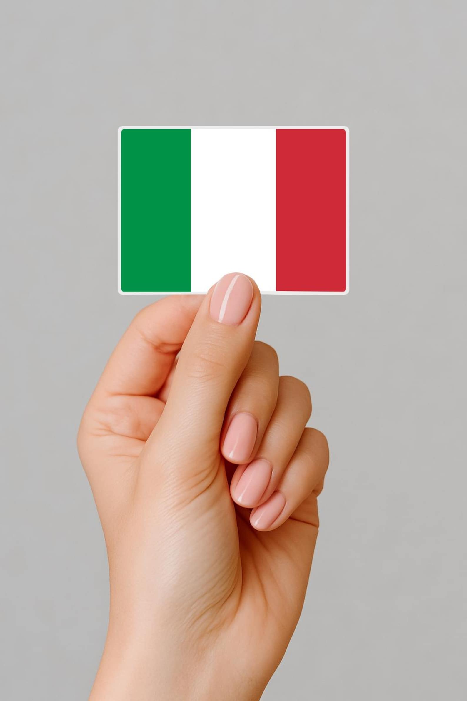 Italian Flag Glossy Sticker, Waterproof Vinyl - Etsy