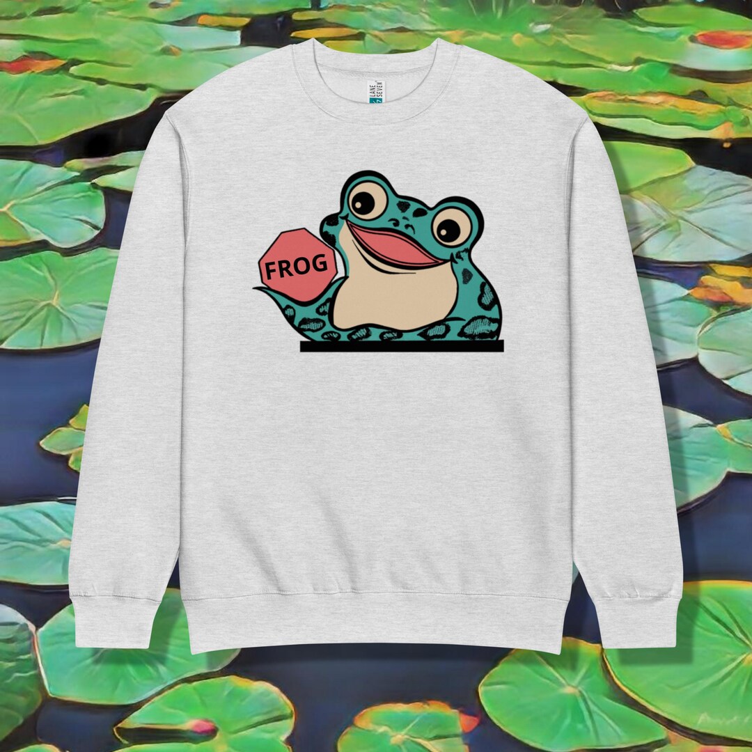 Retro Frog Sweatshirt: 1940s Ad Art, Unisex Crew Neck - Etsy