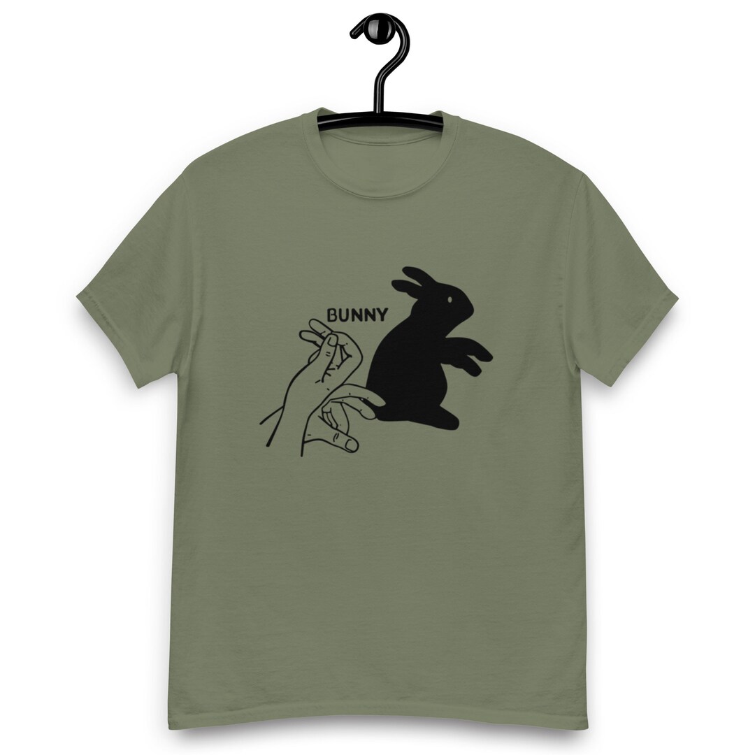 Vintage Hand Shadow Puppet Bunny Rabbit Shirt - Etsy
