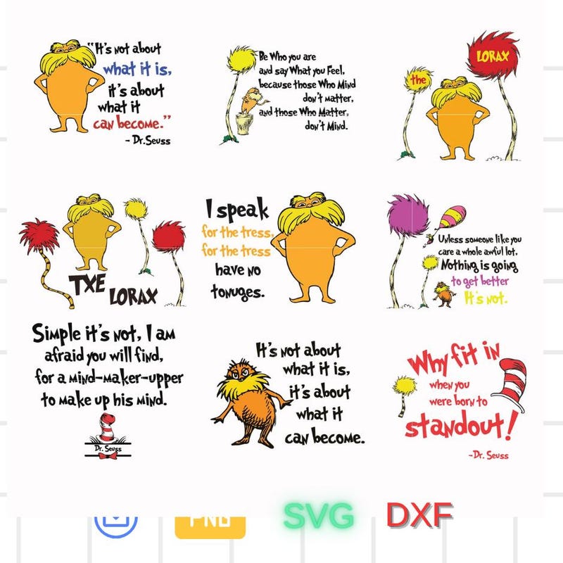 Movie Lorax Svg - Etsy