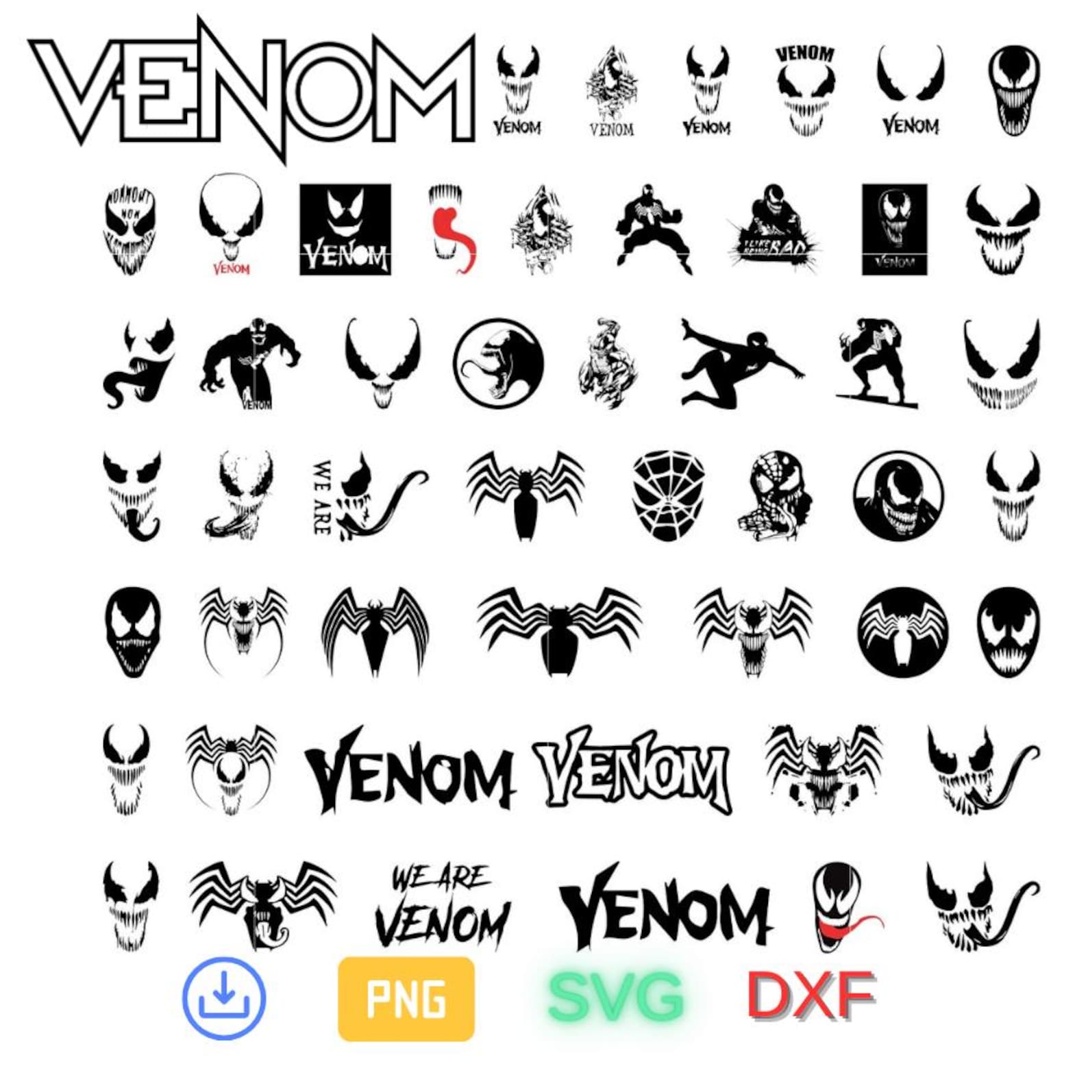 Venom SVG Png Bundle ,cut File Cricut, Svg Bundle, Venom Printable ...