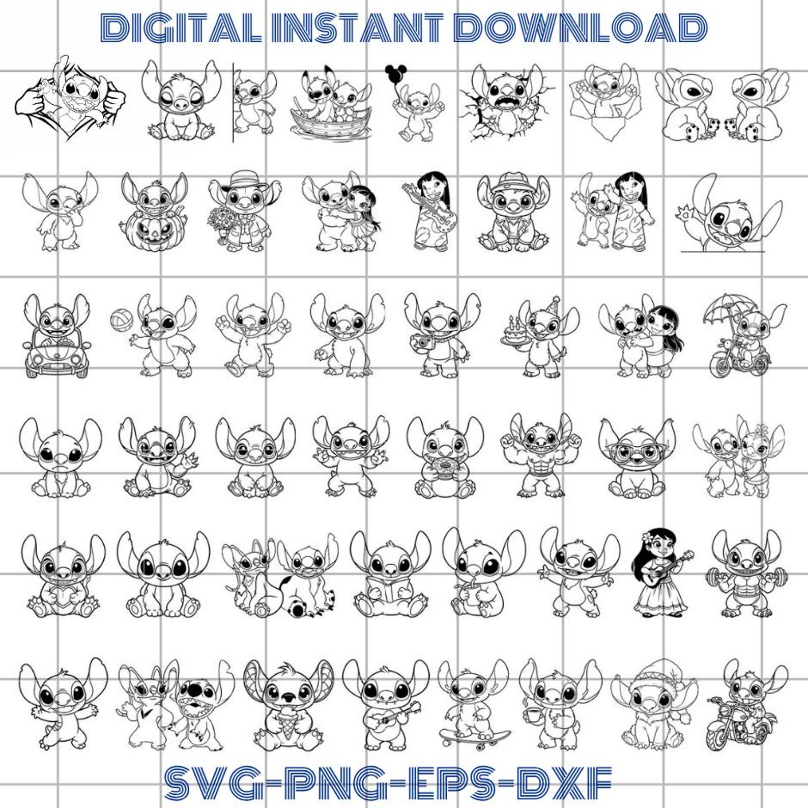 Stitch and Lilo SVG, Angel SVG, Silhouette SVG, Tumbler Svg, Stitch ...