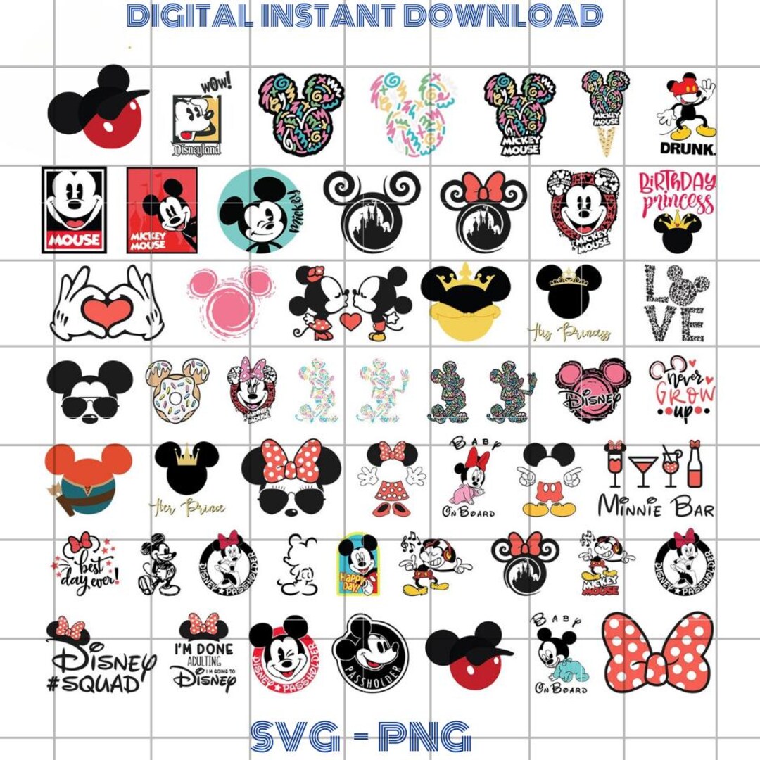 Cute Mouse Svg Bundle, Mickey Layered Head Png, Tumbler Mug Svg Files ...