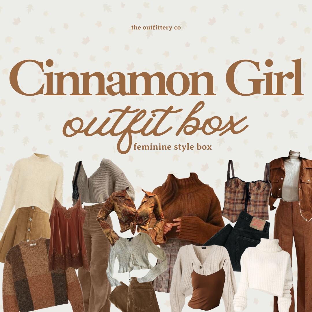 Cinnamon Girl Fall Aesthetic Outfit Box | Warm Browns, Terracotta ...