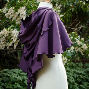 Dark Aubergine Luna Capelet Purple Cape Hooded Cape Little - Etsy
