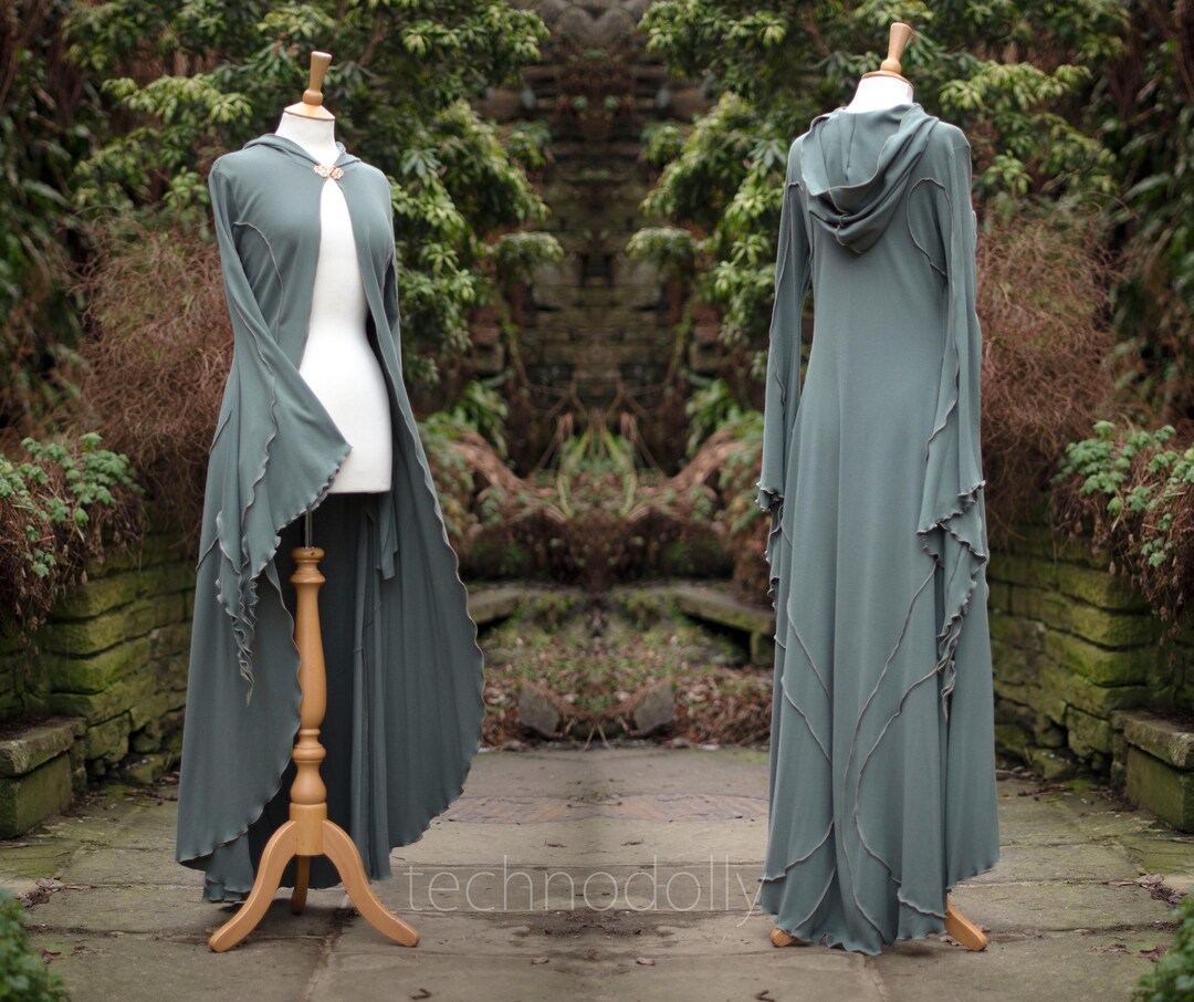 Ready to Ship Savannah Desert Cloak Sage Green Long Floor Length Coat ...