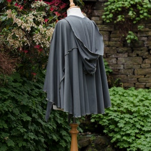 Free Size Green Forest Cloak ~ Olive Green Hooded Cape Cloak Shawl Wrap ...