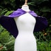 Purple Luna Capelet ~ Purple Cape, Hooded Cape, Druid Cape, Viking Cape ...