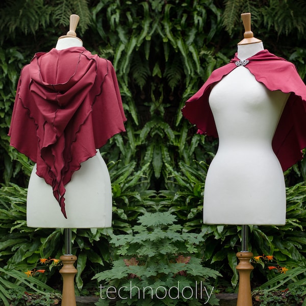 Red Hooded Cape - Etsy