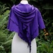 Purple Luna Capelet ~ Purple Cape, Hooded Cape, Druid Cape, Viking Cape ...