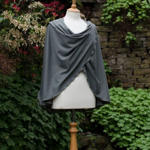 Free Size Green Forest Cloak ~ Olive Green Hooded Cape Cloak Shawl Wrap ...