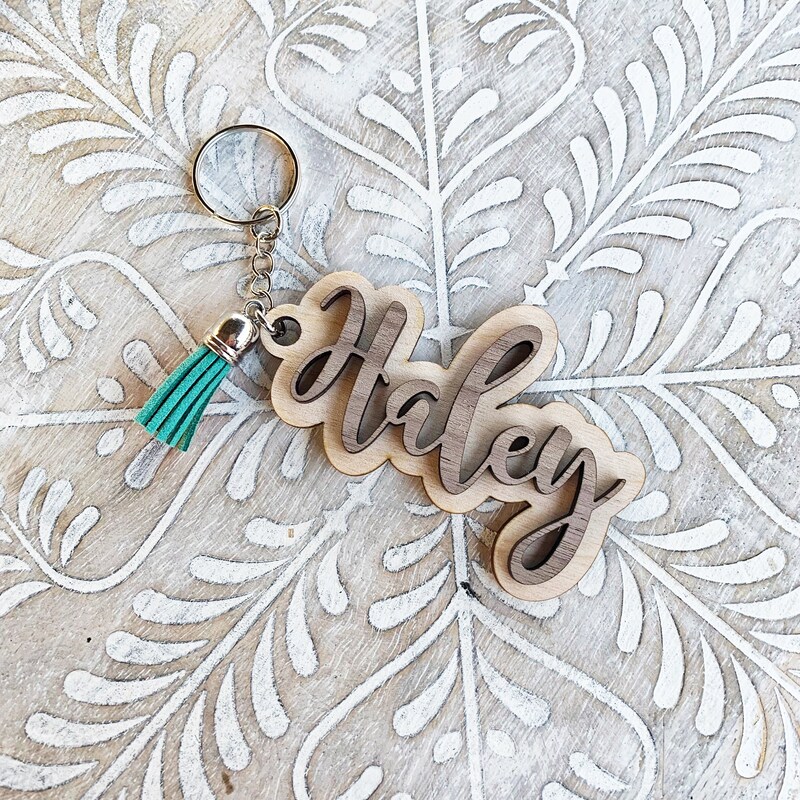 Name Keychain - Etsy