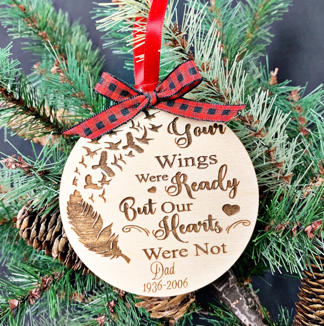 Memorial Ornament Personalized Ornament in Loving Memory - Etsy