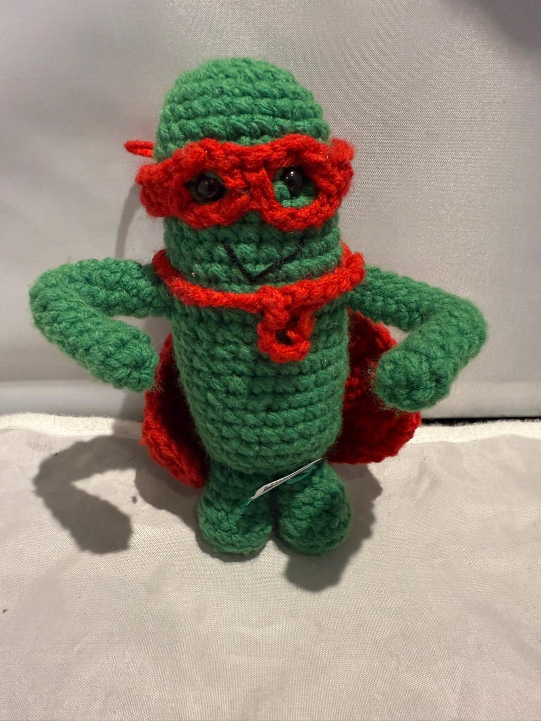7" Tall Superhero Pickle Plush Toy Handmade and Unique Great Gift ...