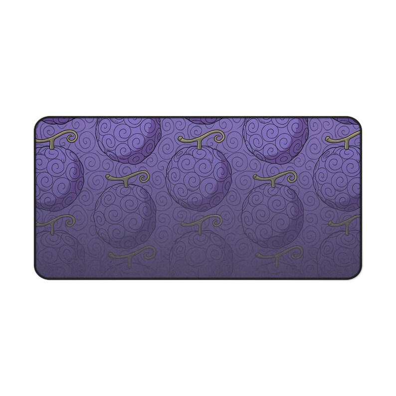 Gomu Gomu Devil Fruit Mouse Pad One Piece Inspired Purple Desk Mat ...