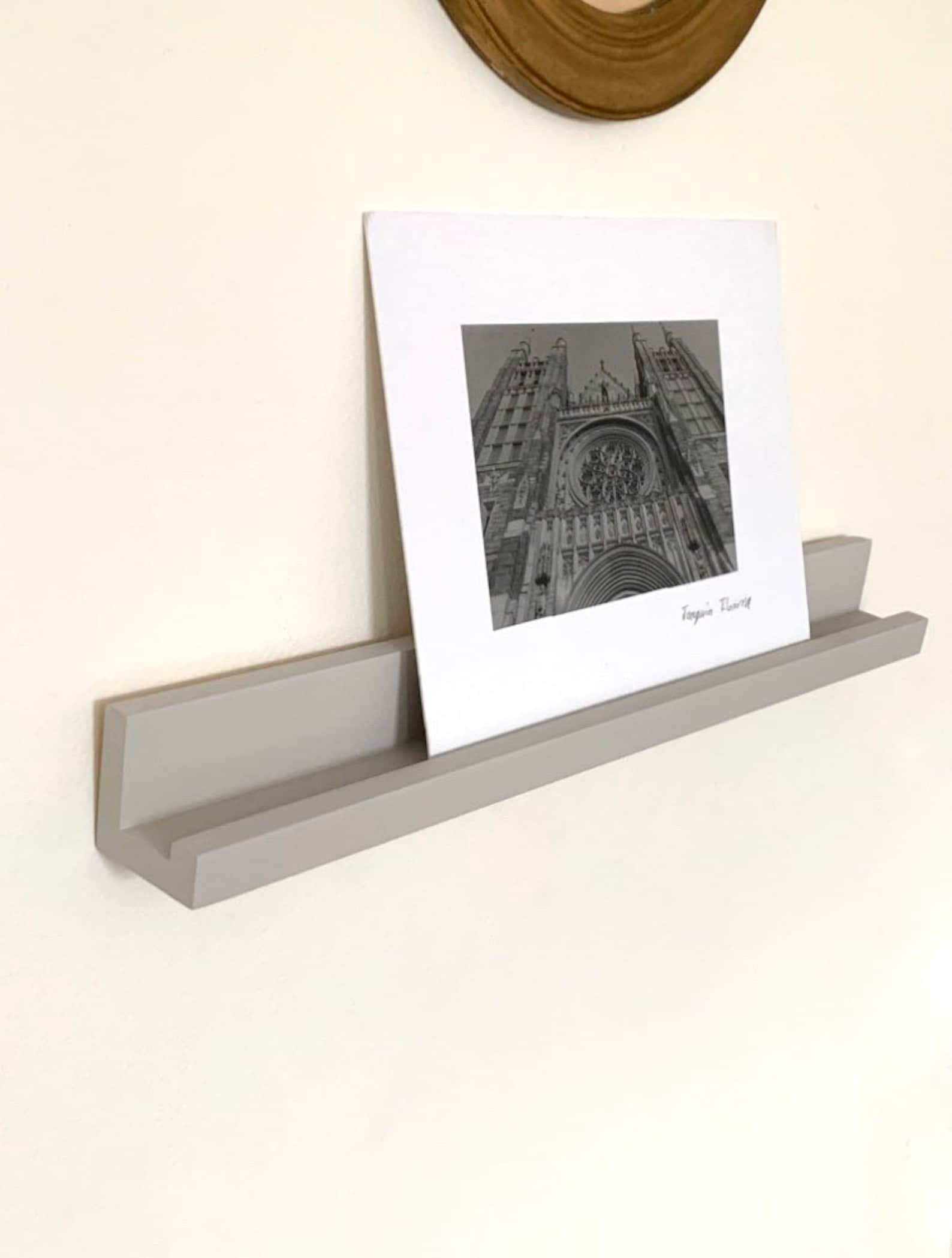 Ultra Narrow Floating Shelf - Choose Your Own Paint Color - Picture ...