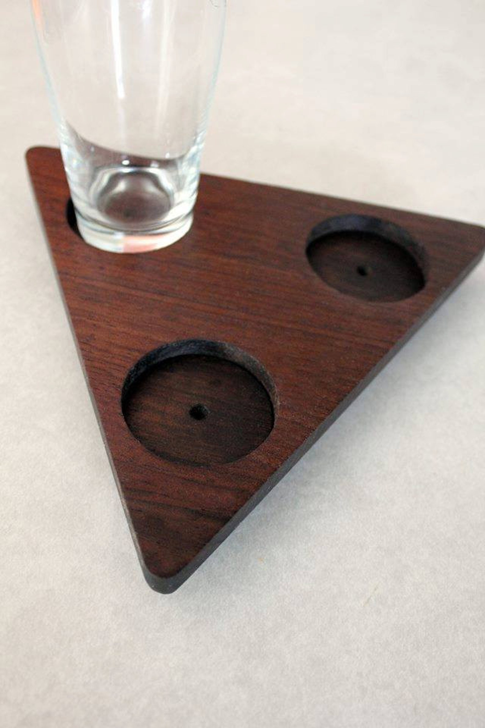 Triangle Tasting Flight Sampling Paddle Beer Wine Juicing | Etsy