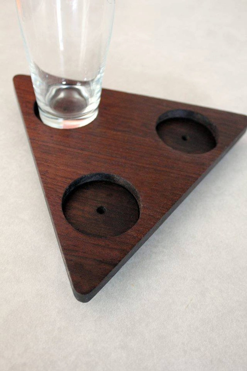 Triangle Tasting Flight Sampling Paddle Beer Wine Juicing | Etsy