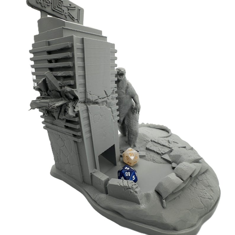 Monster Themed Dice Tower – Kaiju Dice Roller for RPG, Dnd, and ...