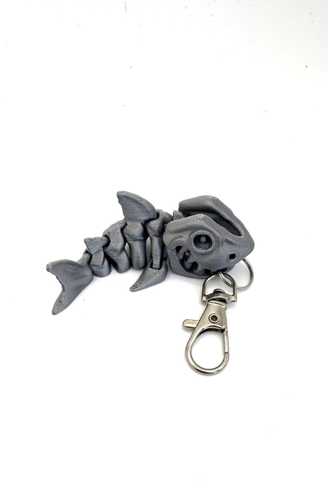 Skeleton Shark Keychain - Backpack Charm - Stress Relief - Conversation ...