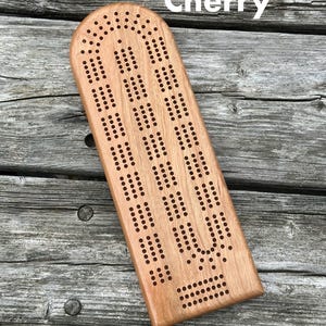 Handcrafted Solid Wood Cribbage Board With Metal Pegs & Storage - Etsy