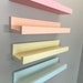 Pastel Painted Shelf Cutecore Shelf Decor Nursey Shelf Wall Decor Wall ...